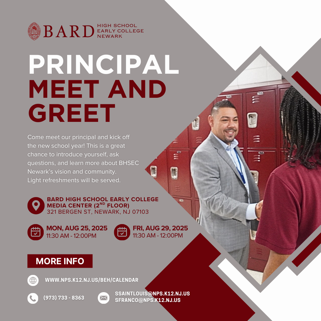 Principal Meet & Greet - Bard High School Early College