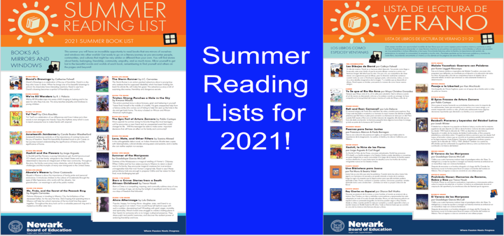Summer Reading Book List And Assignments - Elliott Street Elementary School