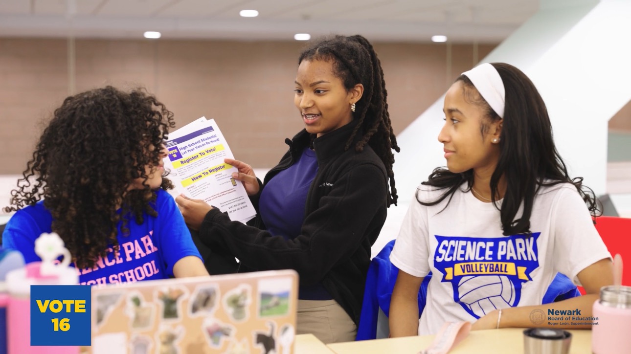 Science Park High School Student Zuri McCune Promoting Student Voter ...