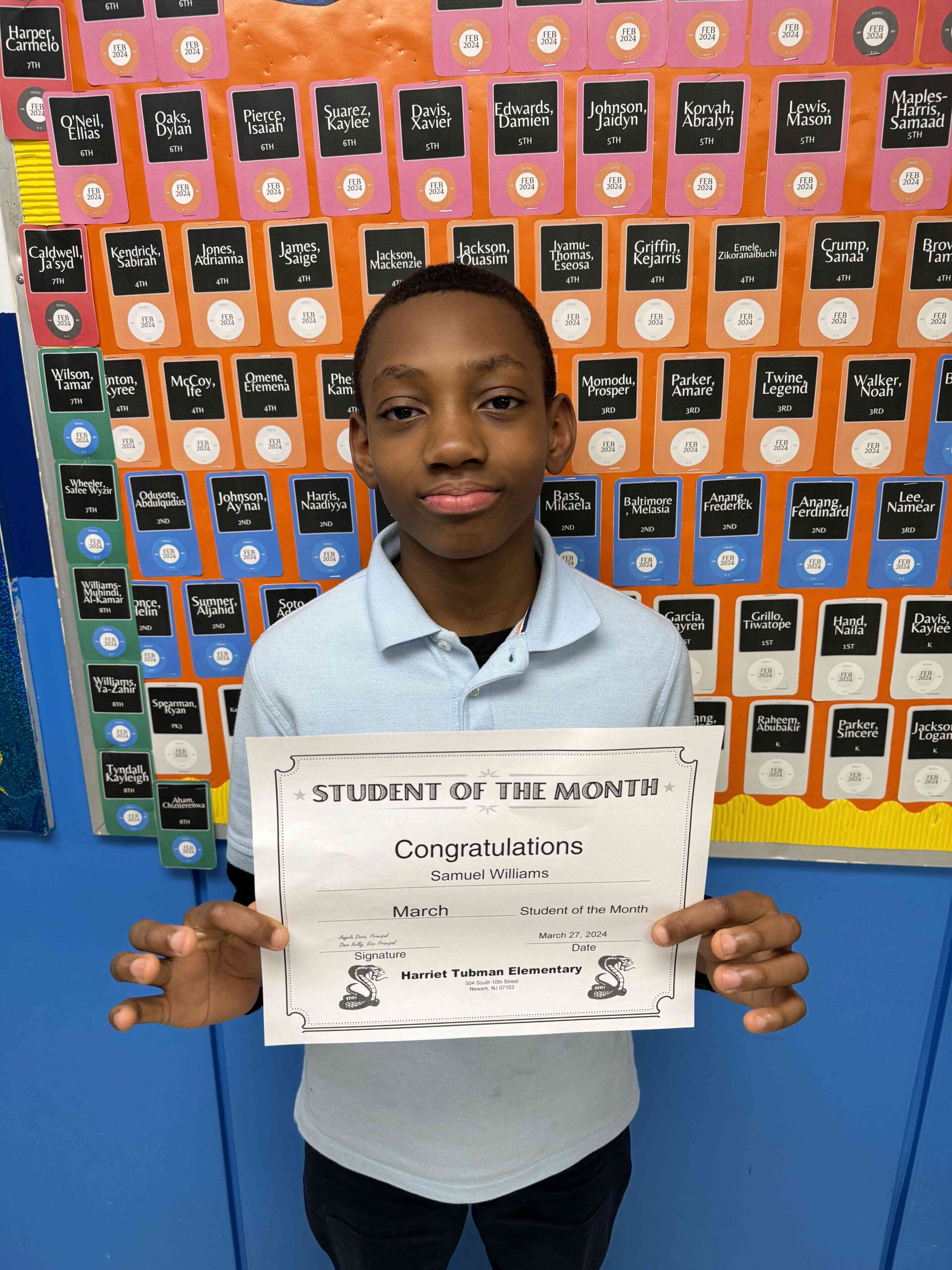 March Student of the Month - Harriet Tubman