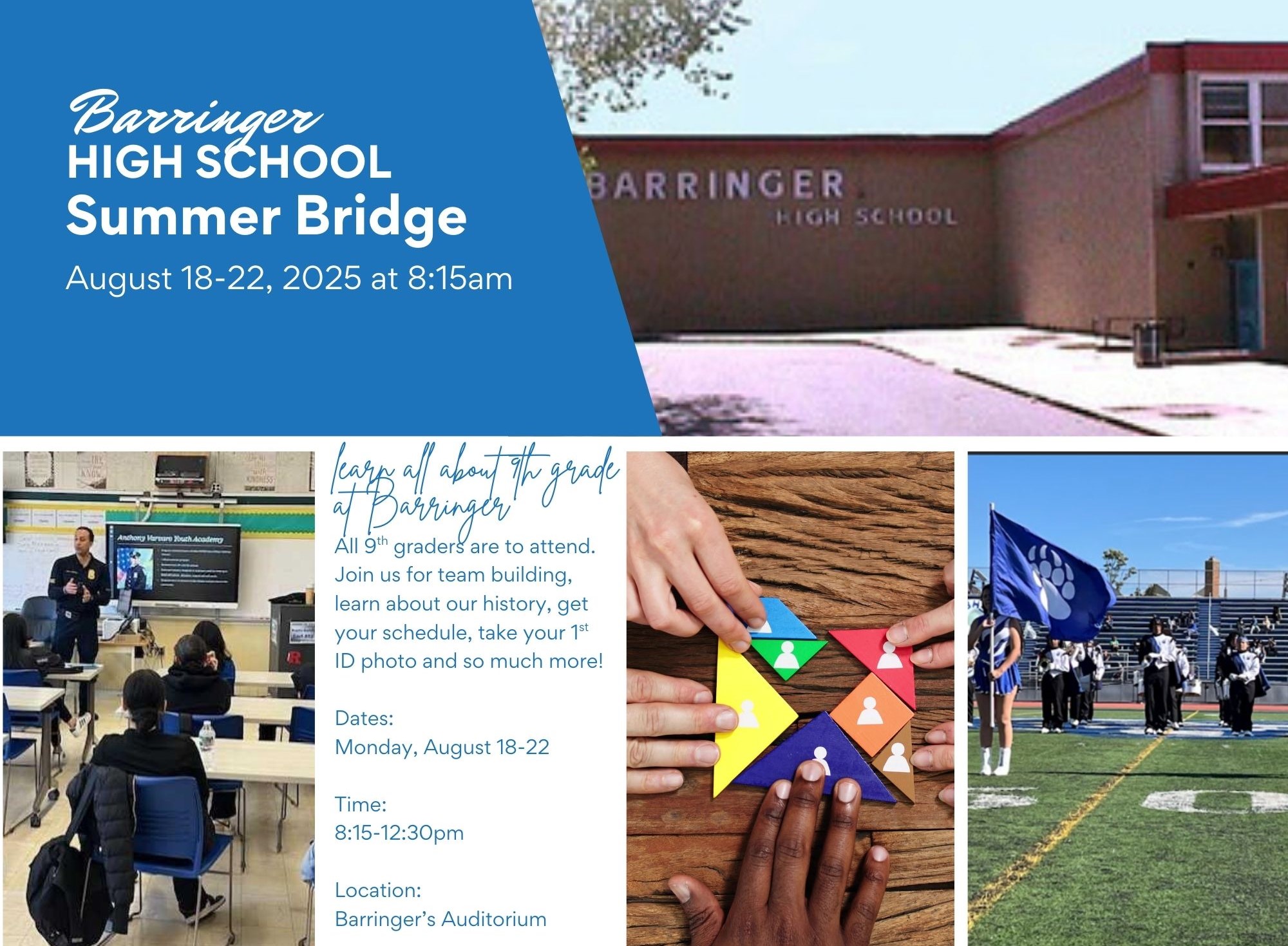 Barringer's Summer Bridge 2025 - Barringer High School