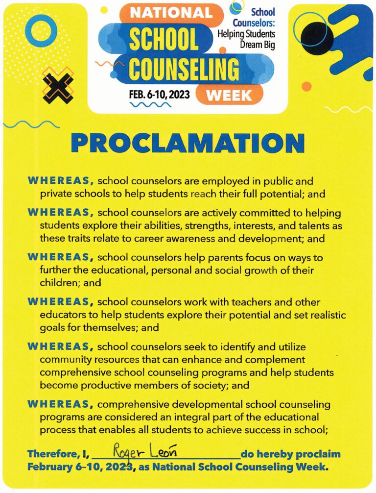 National School Counseling Week 2023 - Newark Board of Education